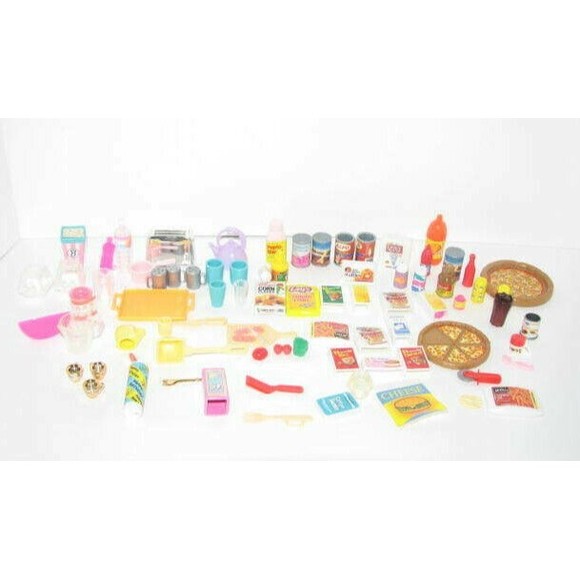 Mattel | Toys | Mattel Barbie Kitchen Accessories Food Pizza Toaster ...